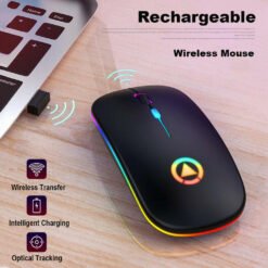Mouse Gamer inalambrico RGB Yindiao A2, recargable, DPI 1600 - Clickbox.pe
