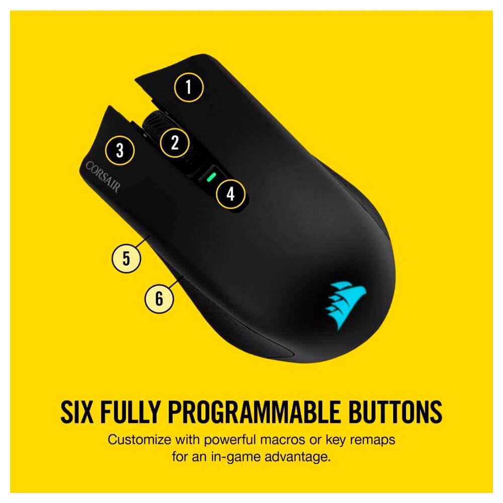 Mouse Gamer inalambrico RGB Yindiao A2, recargable, DPI 1600 - Clickbox.pe