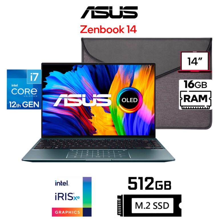 Asus Zenbook 14X (UX5401), 14" 3K OLED, Core i7-12700H, Iris Xe ...